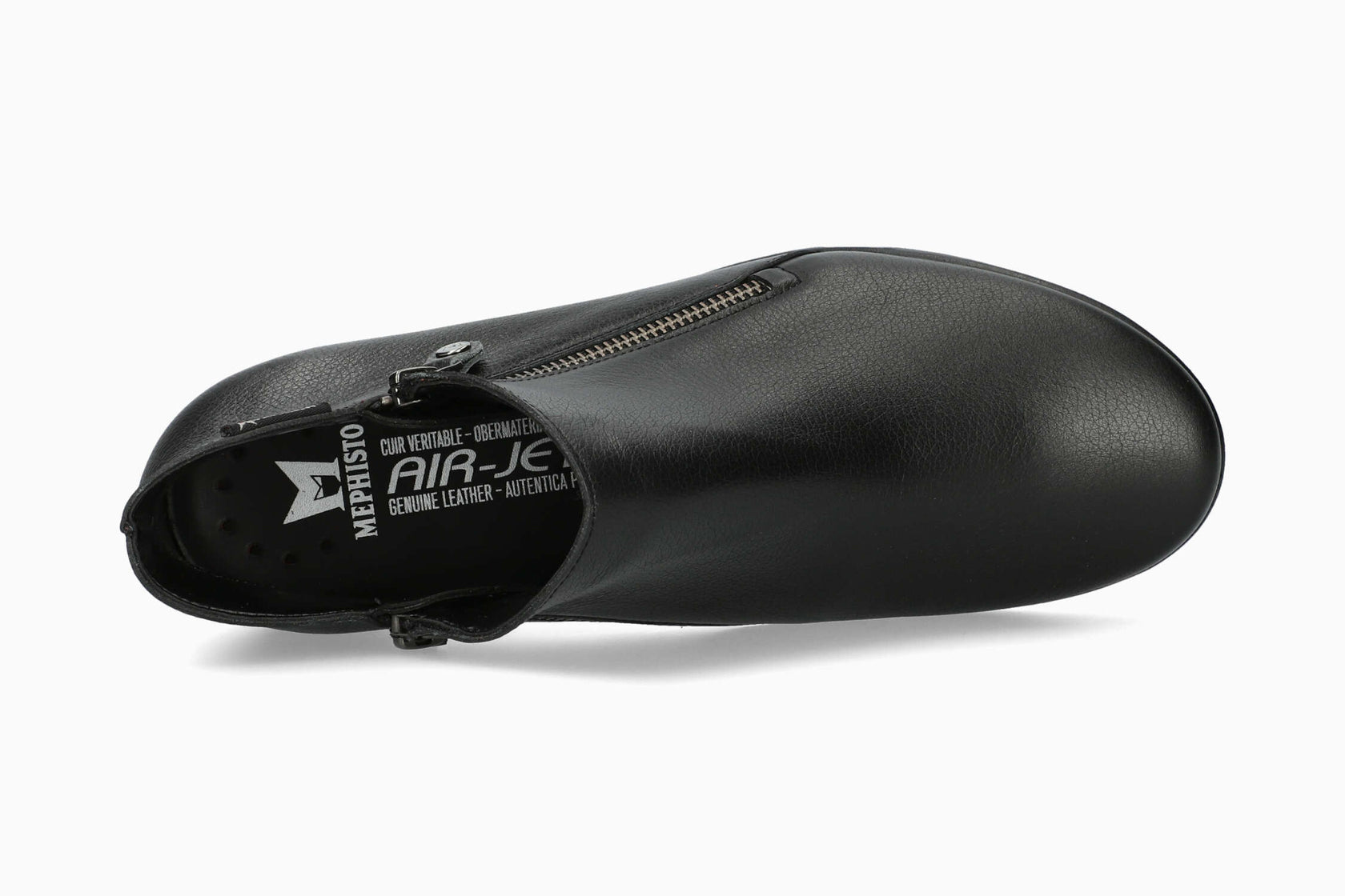 MEPHISTO ROMIA | Women Shoes Black Leather Crackle Effect | Mephisto USA